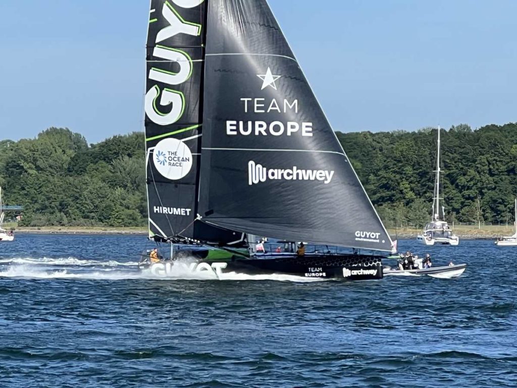 Guyot Yacht Kieler Förde The Ocean Race 2023 Fly-By Kiel | We love Kiel