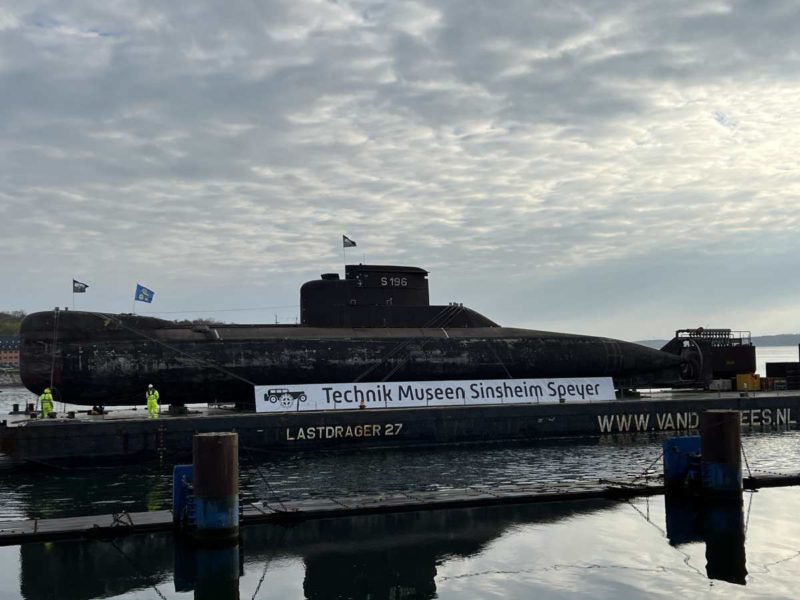 U-Boot U 17 Transport von Kiel durch den Nord-Ostsee-Kanal 29.04.2023 ...